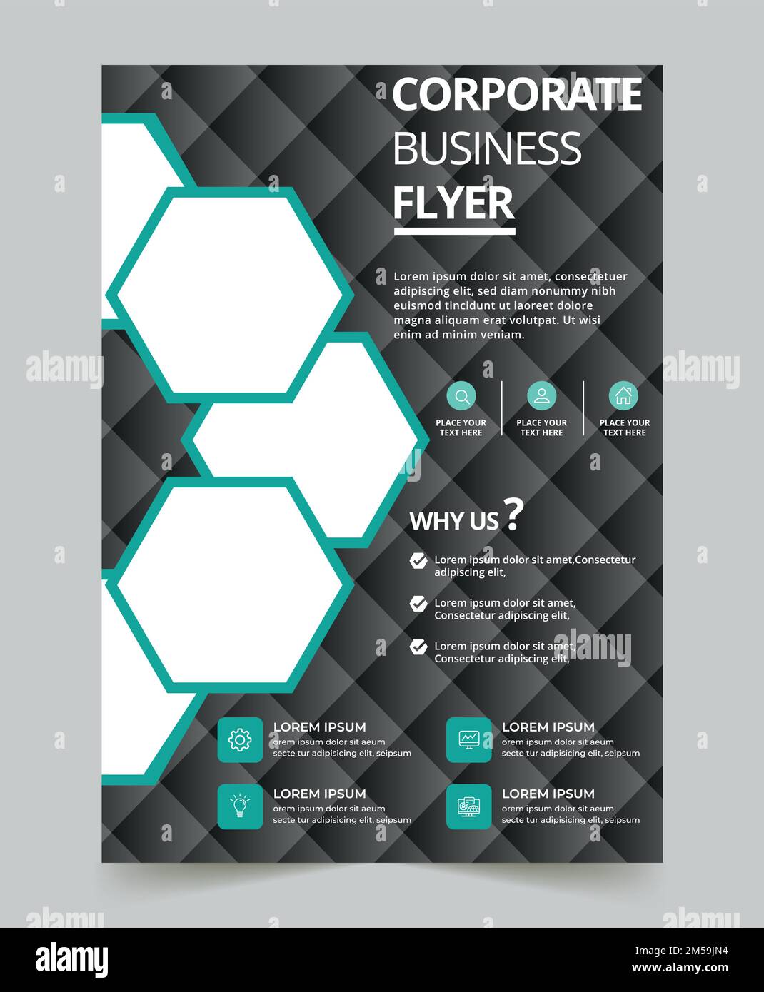 Professional business flyer design for business advertisement. Two ...