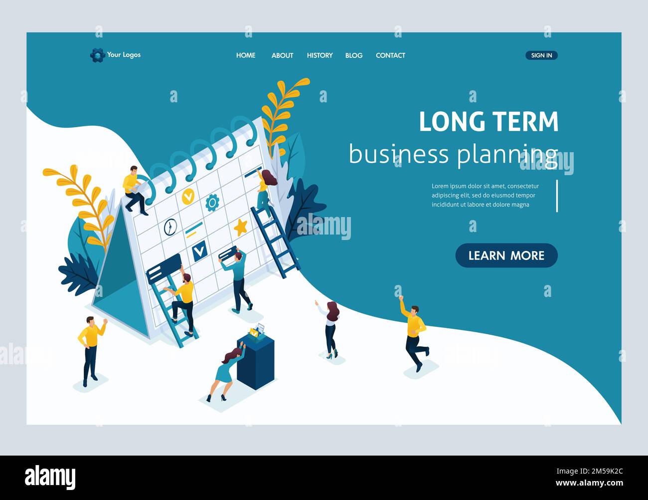 Long term project Stock Vector Images - Alamy