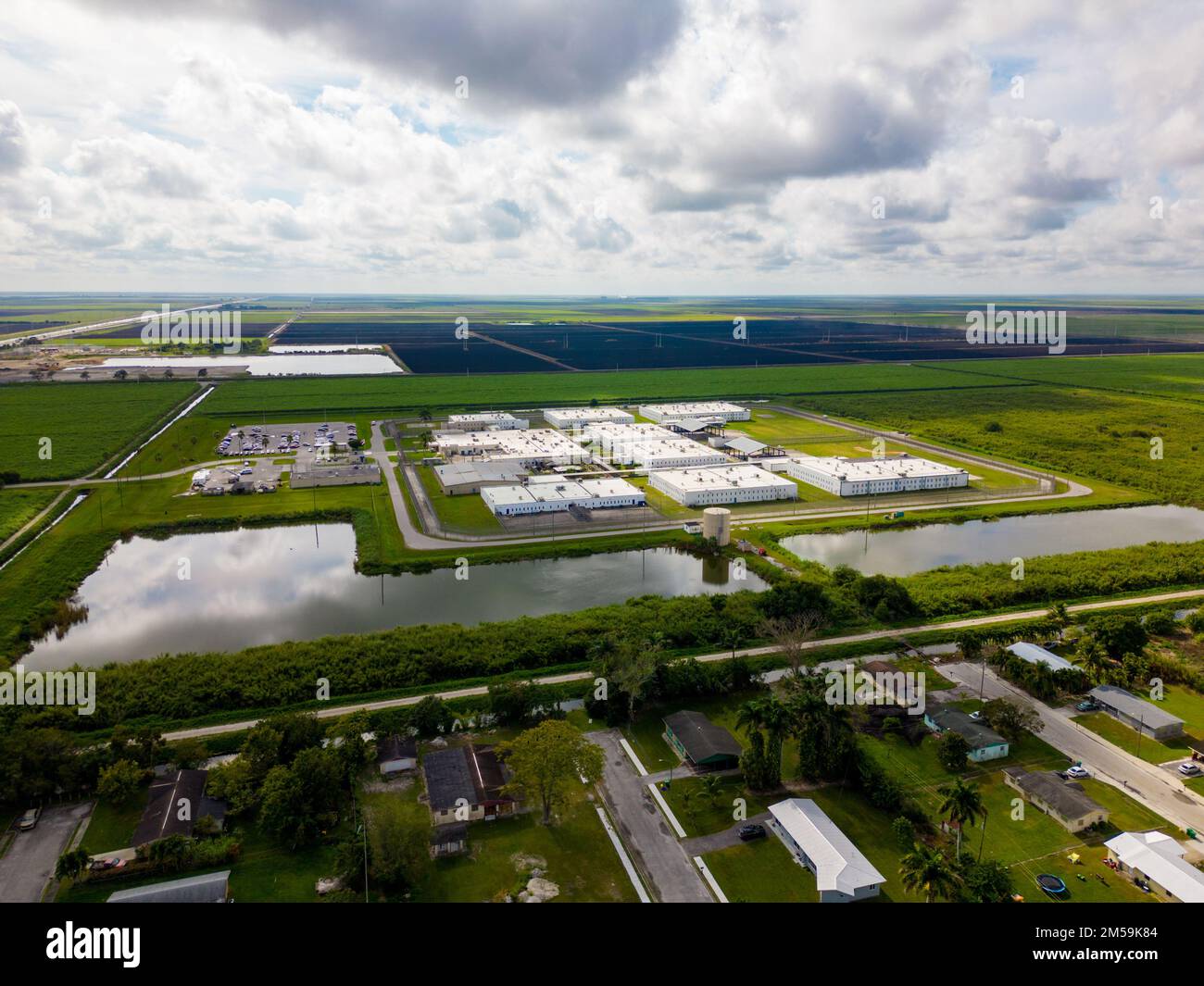 Aerial drone photo of South Bay Correctional Facility Florida USA Stock ...