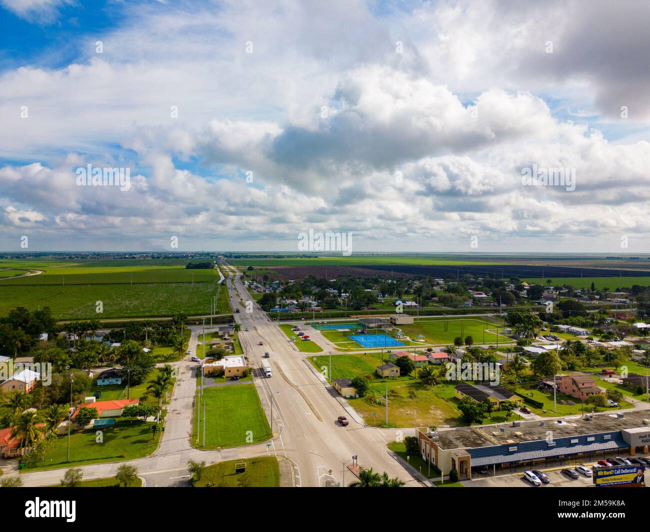 Aerial photo of South Bay Florida Stock Photo - Alamy
