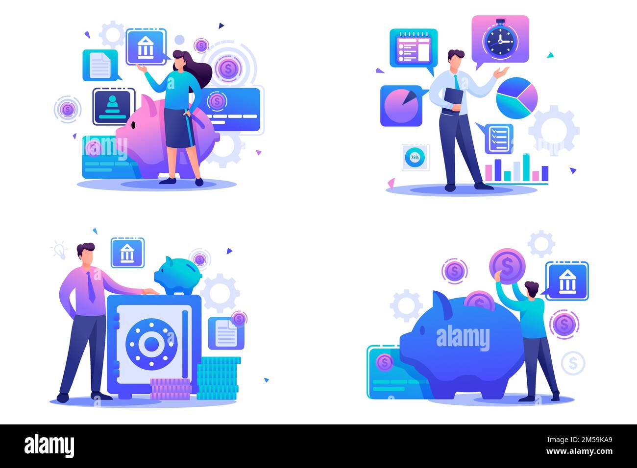 Time deposits Stock Vector Images - Alamy