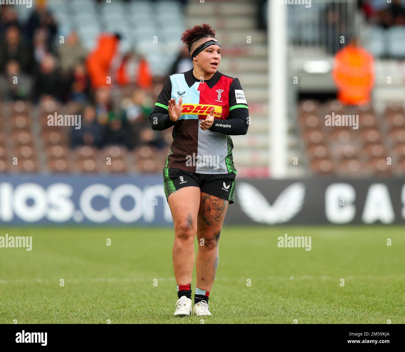 Shaunagh Brown, making her final appearance for Harlequins Women ...