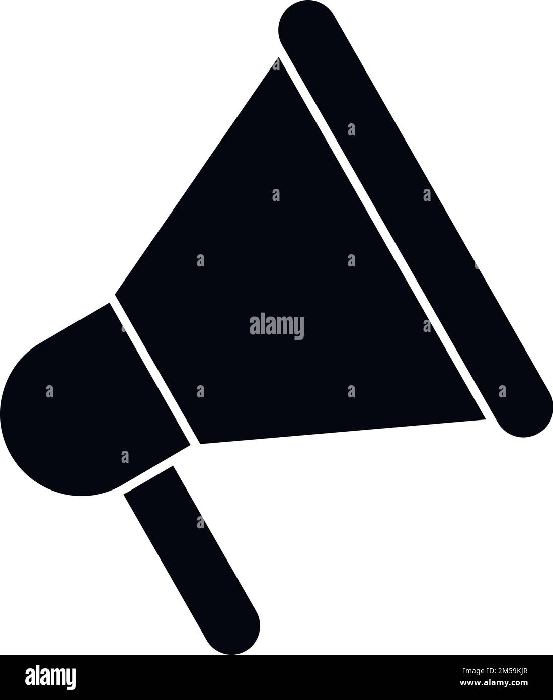 Democracy megaphone icon simple vector. Vote election. Referendum ...