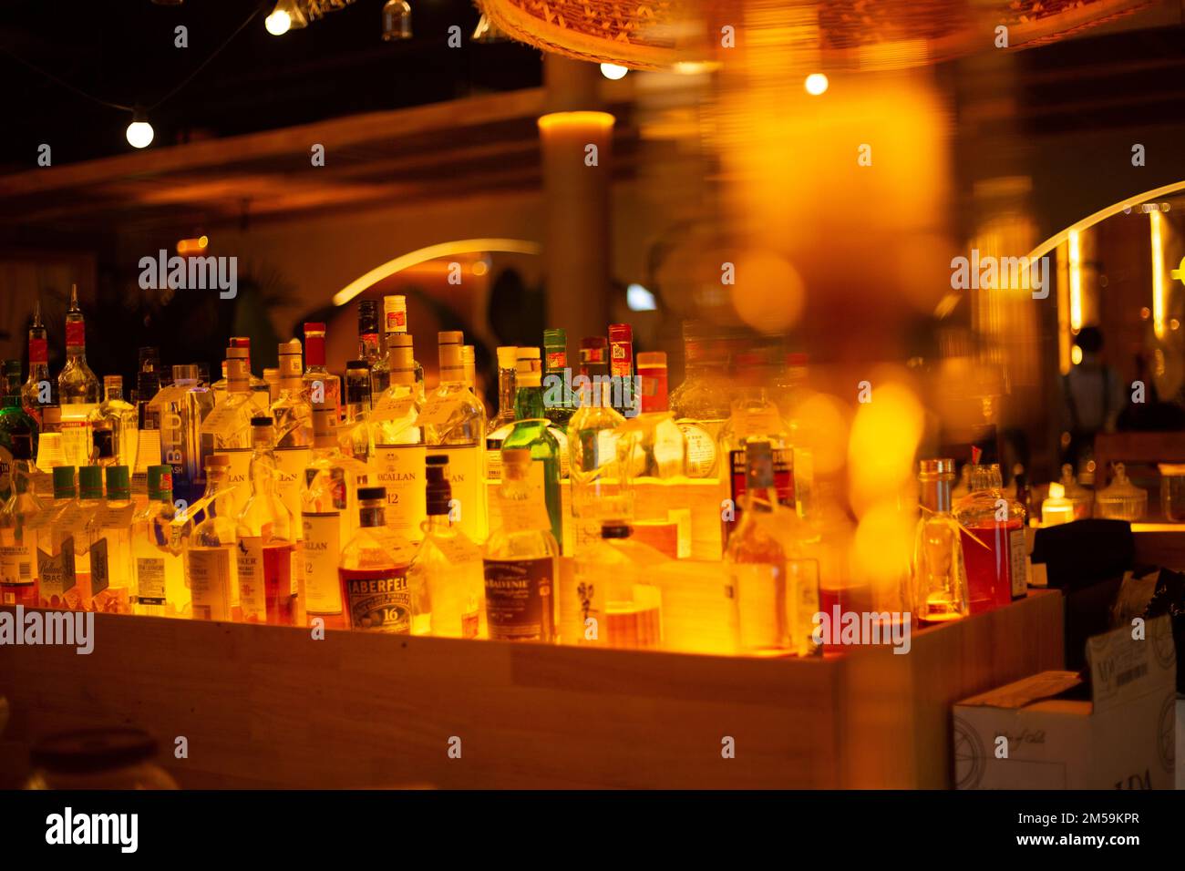 Bottles different alcoholic drinks hi-res stock photography and images ...