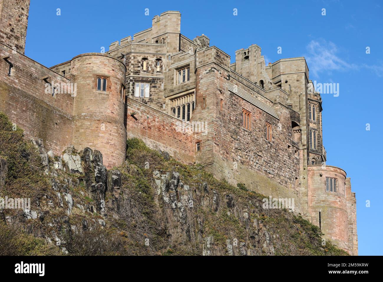 Bamburgh Castle, is a, castle, on the, northeast, coast,of, England,by ...