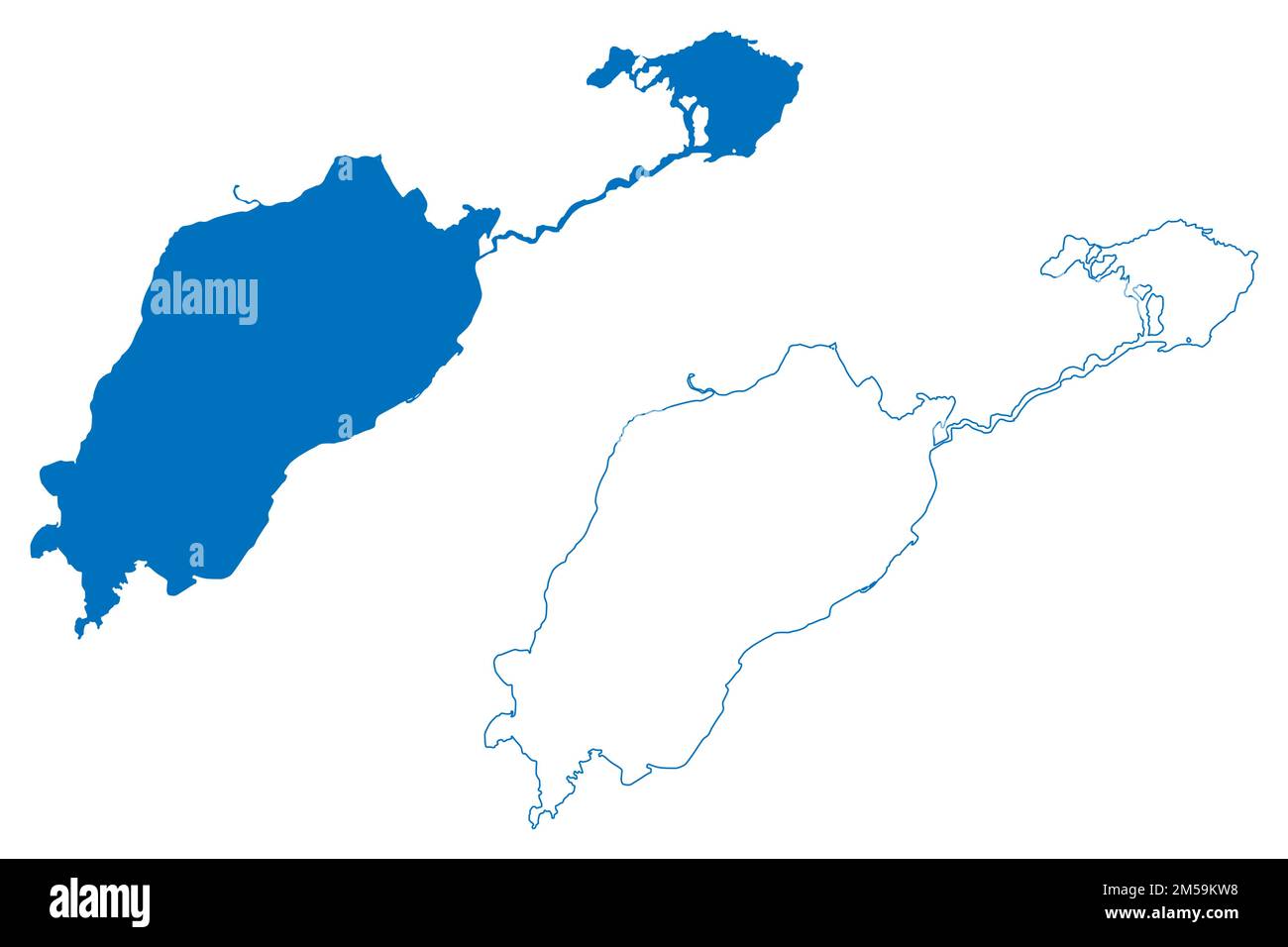 Lake Edward and George (Africa, Republic of Uganda, Democratic Republic ...