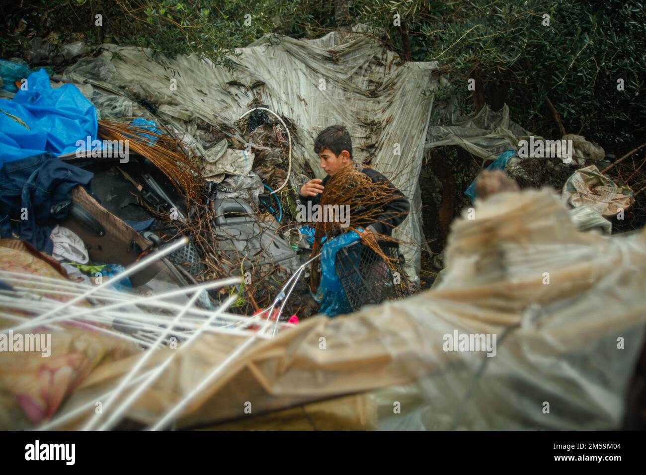 Daily life of children in Gaza Strip, on December 27, 2022. Photo by ...