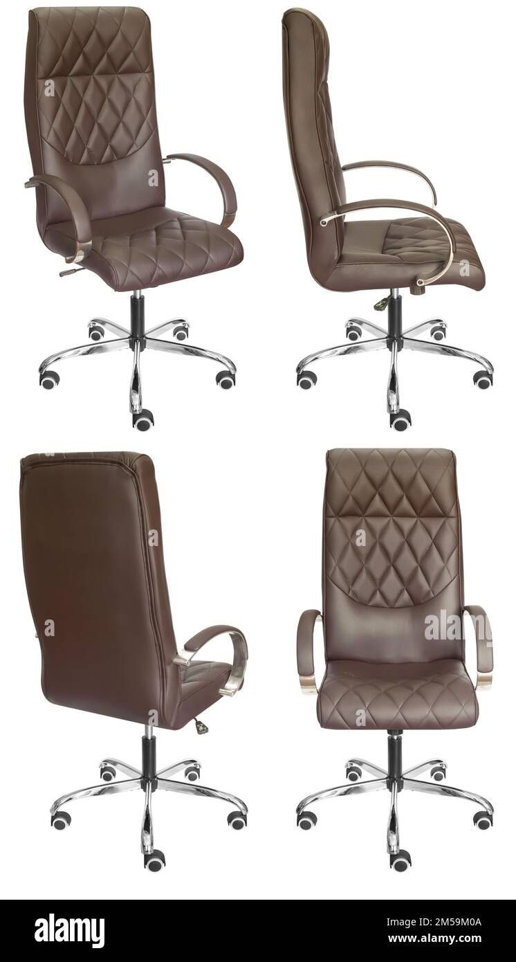 Office computer chair for the head. Isolated from the background. View ...