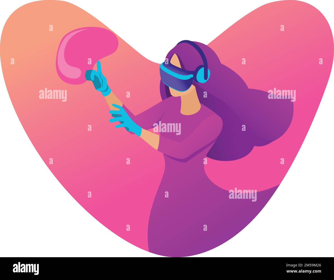 Augmented reality ar glasses Stock Vector Images - Alamy