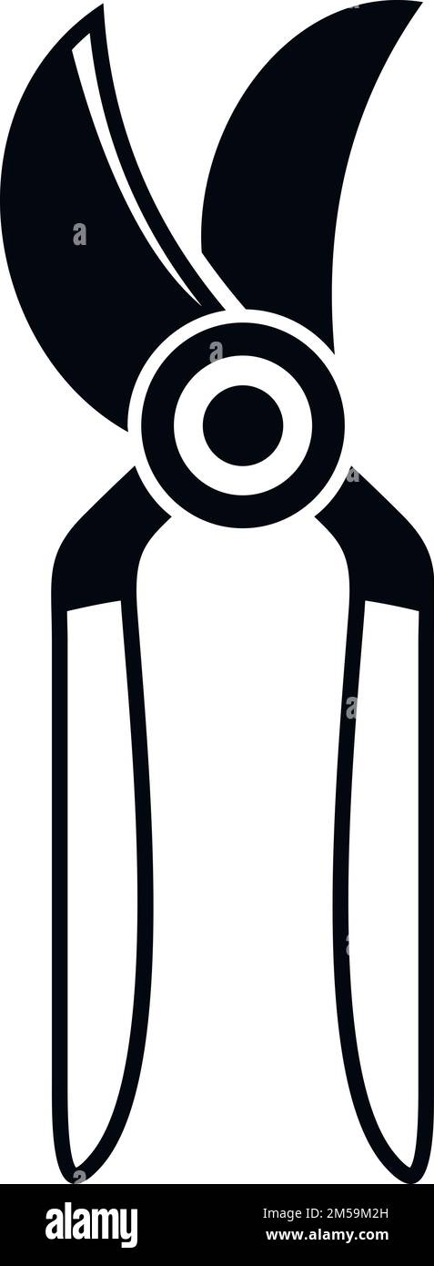 Pruning secateur icon simple vector. Garden shears. Work blade Stock Vector Image & Art - Alamy