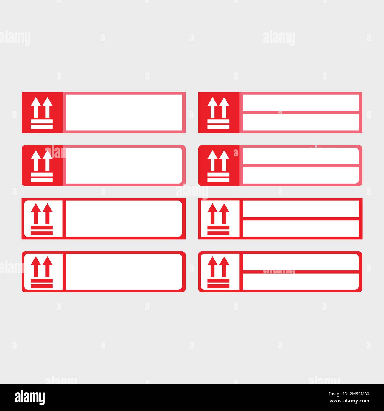 UP SIDE PACKAGING SYMBOLS SHIPPING CARGO HANDLE WITH CARE Stock Vector ...