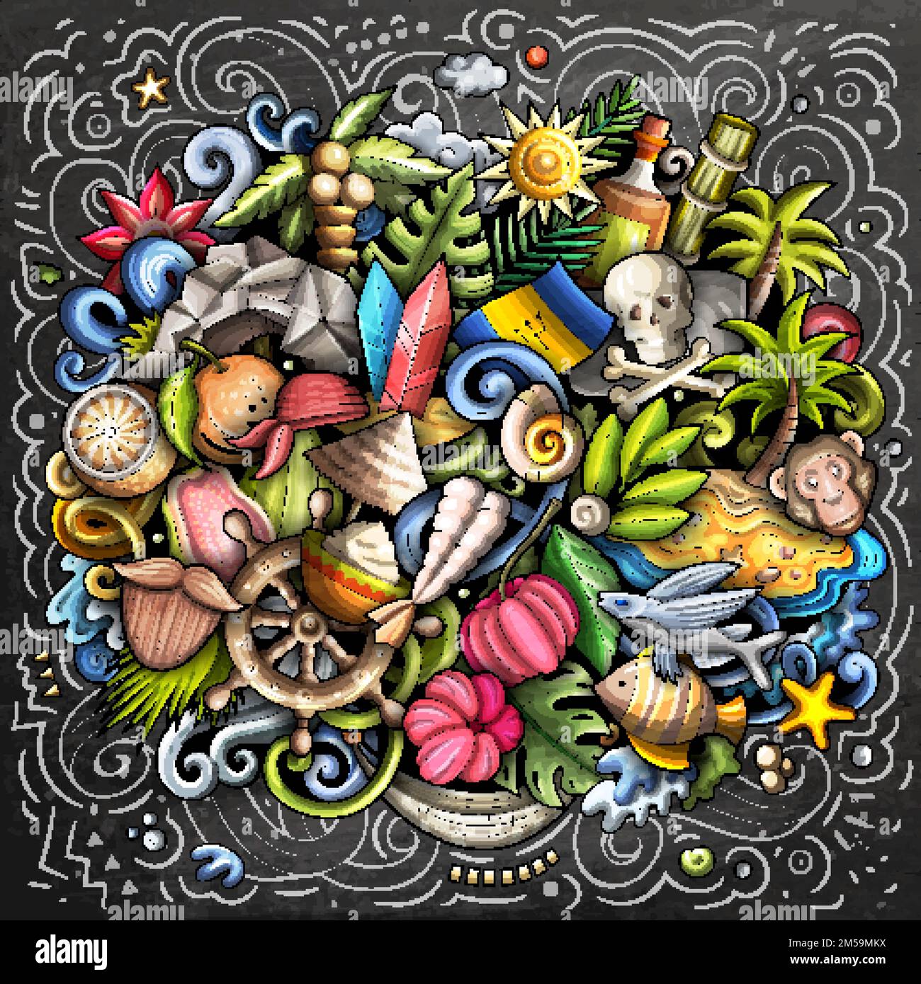 Barbados nature Stock Vector Images - Alamy