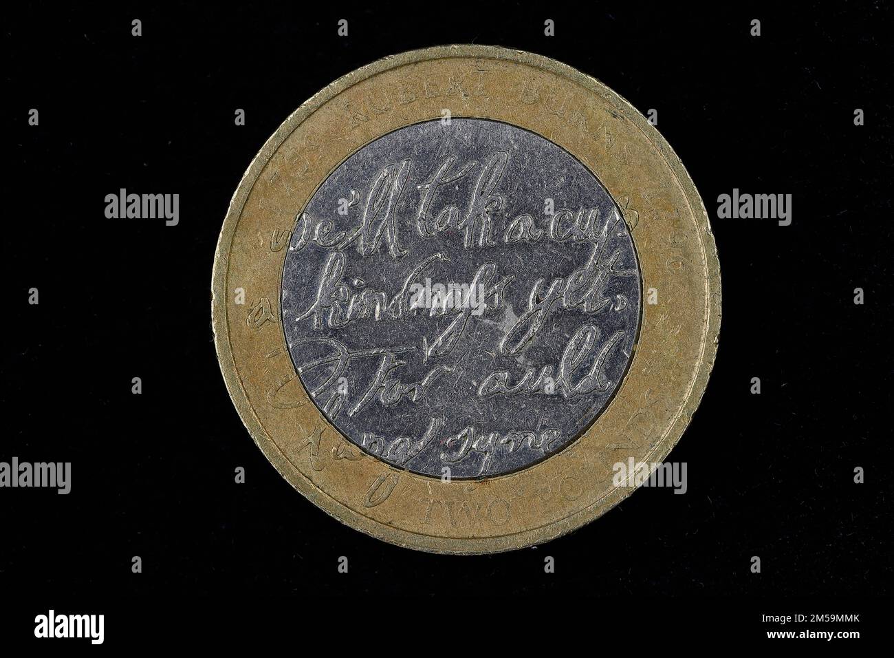 Queen Elizabeth II £2: Robert Burns issued 2009 Stock Photo - Alamy