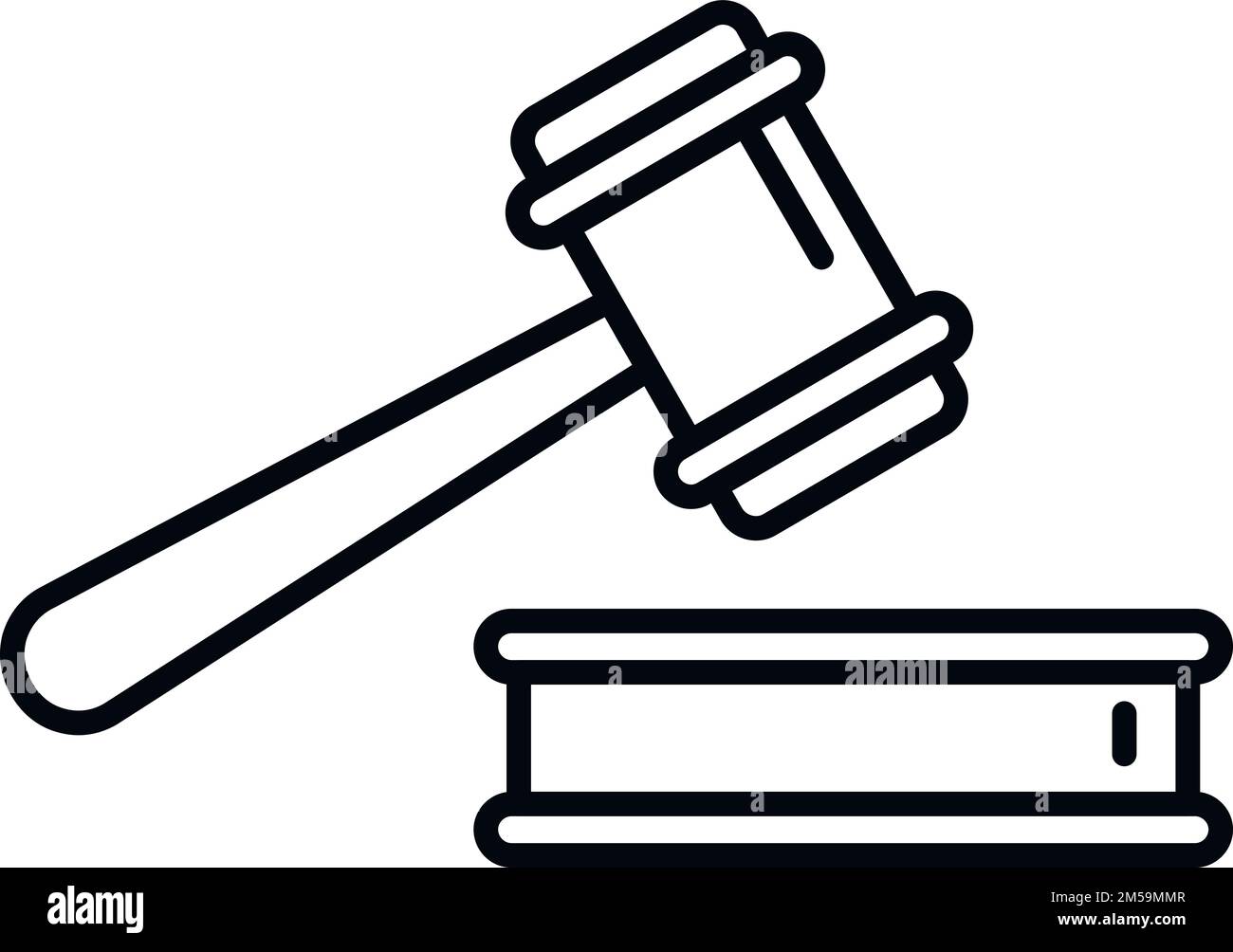 Democracy gavel icon outline vector. Vote election. Voter people Stock ...