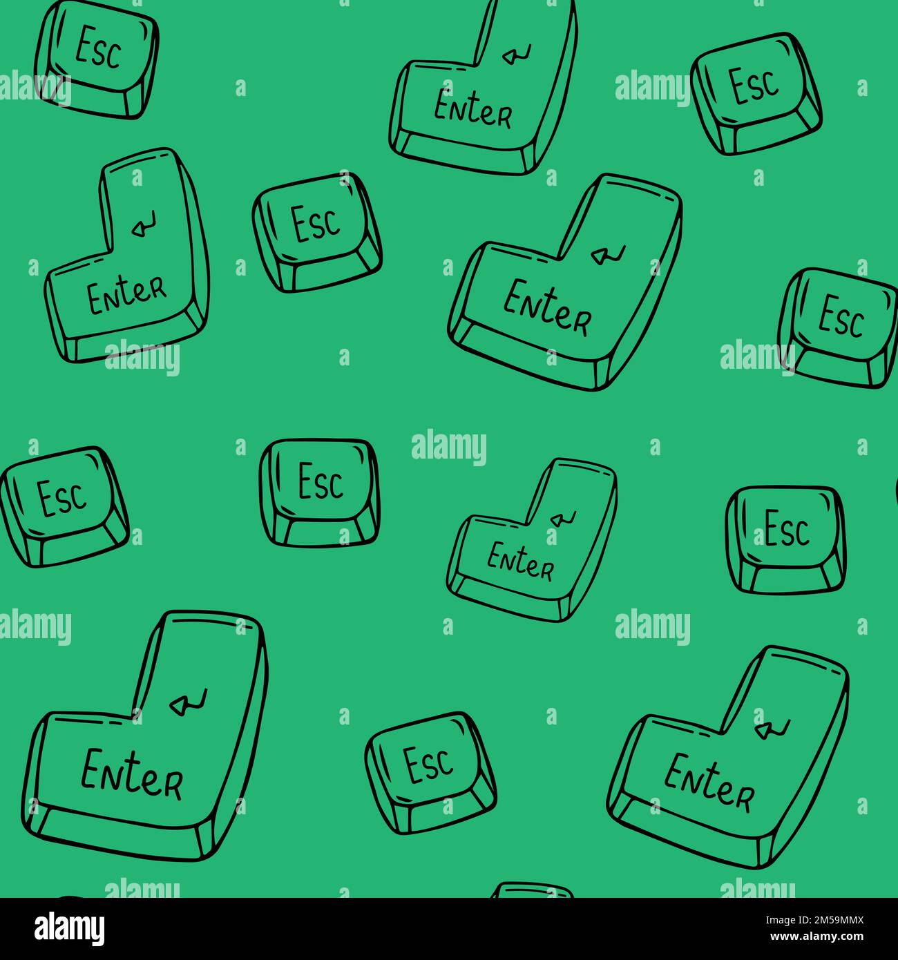 Computer Keyboard Background Seamless Abstract Vector Pattern Texture