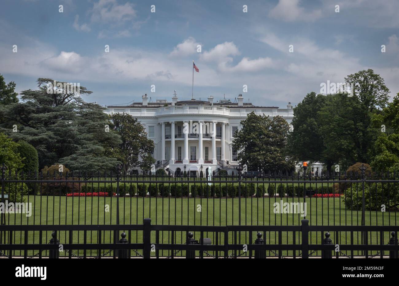 White house in washington fence hi-res stock photography and images - Alamy