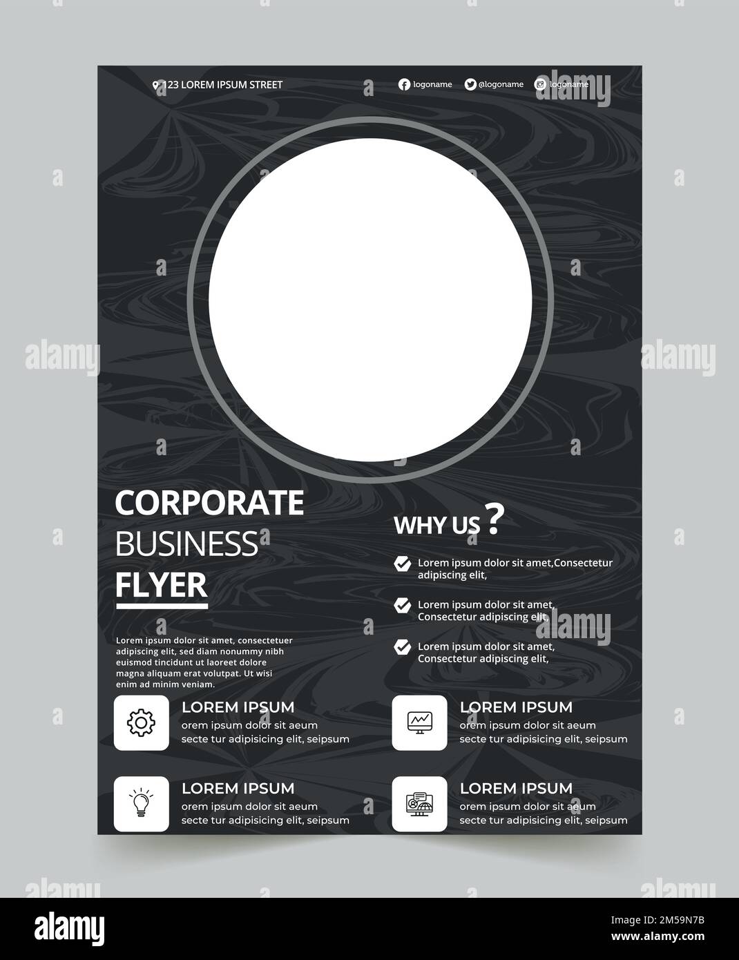 Professional business flyer design for business advertisement. Two color and three color fully ...