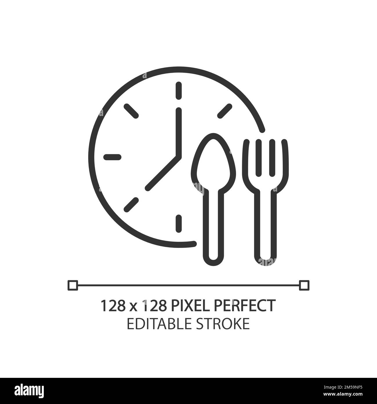 Lunchtime clock Stock Vector Images - Alamy