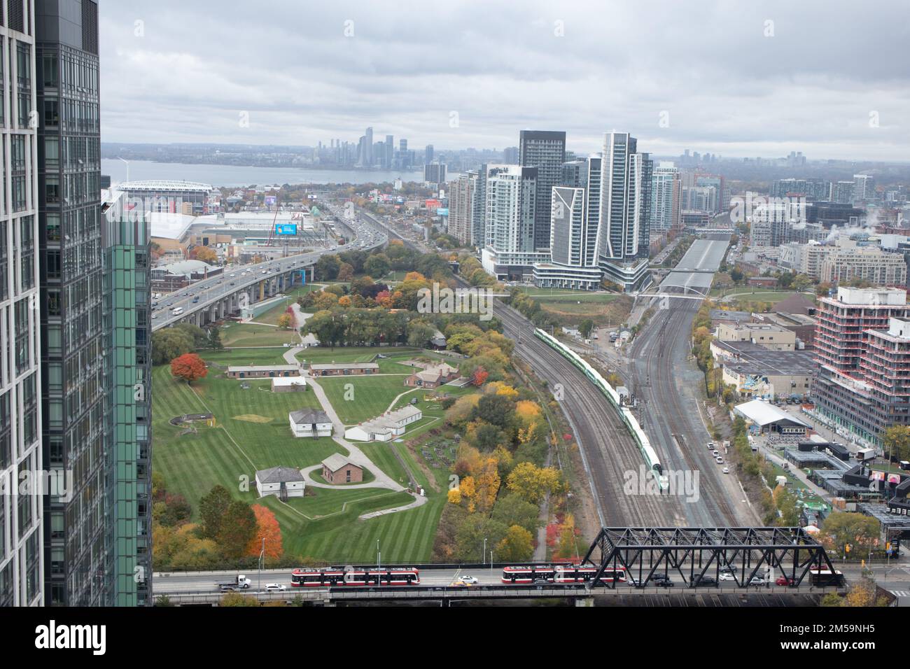 Toronto, Ontario, Canada City Life and skyline Views with CN Tower ...