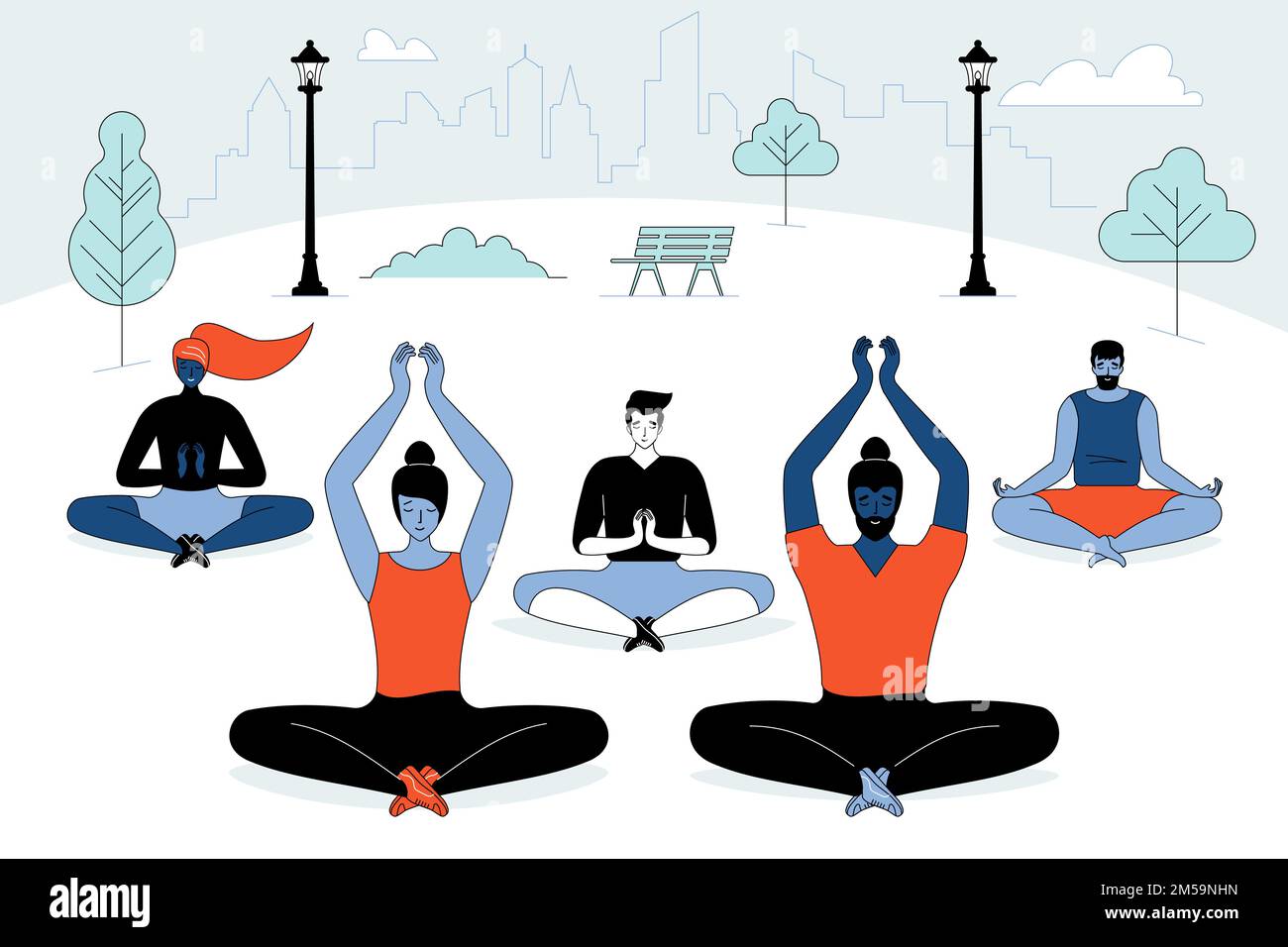 Men women sit in Stock Vector Images - Alamy