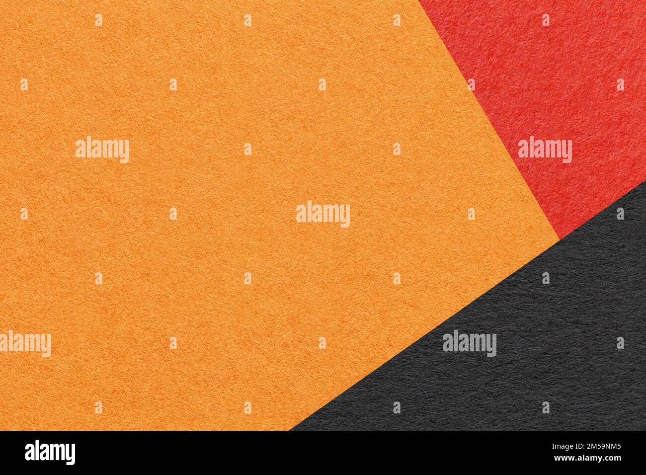 Texture of craft orange color paper background with red and black ...