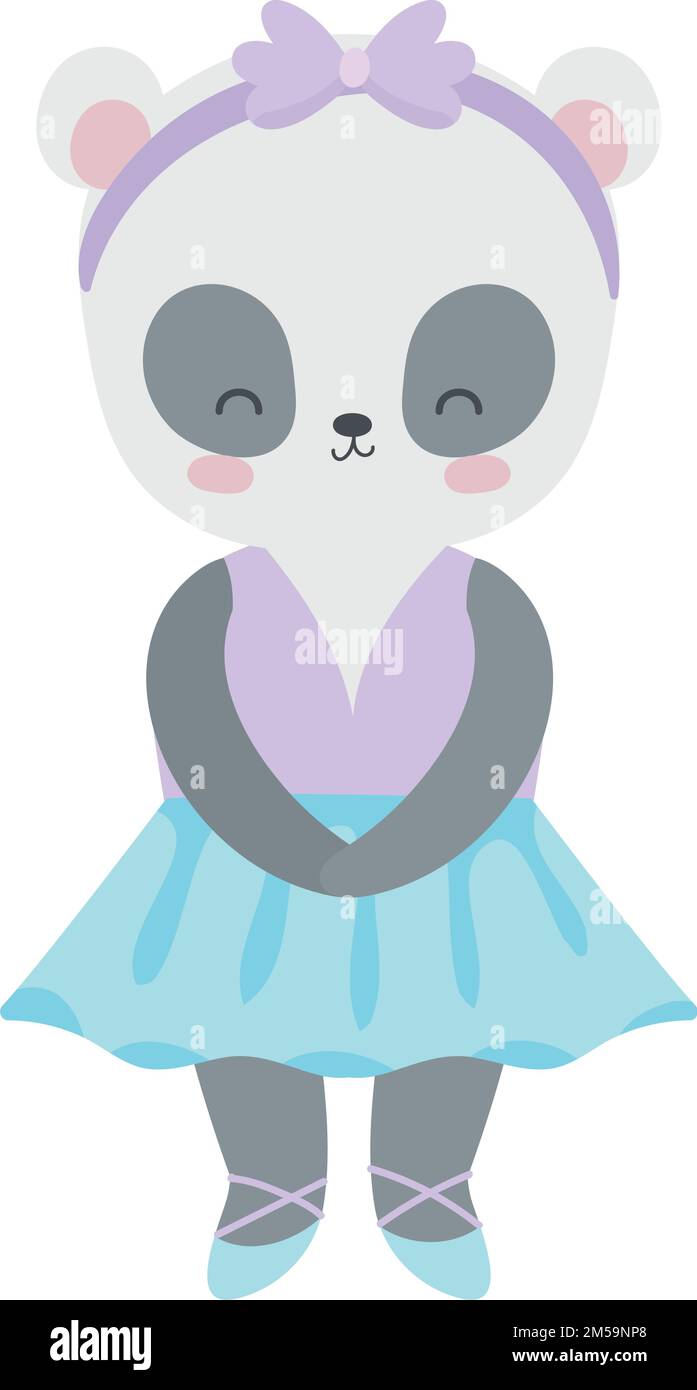 ballet dancer panda Stock Vector Image & Art - Alamy