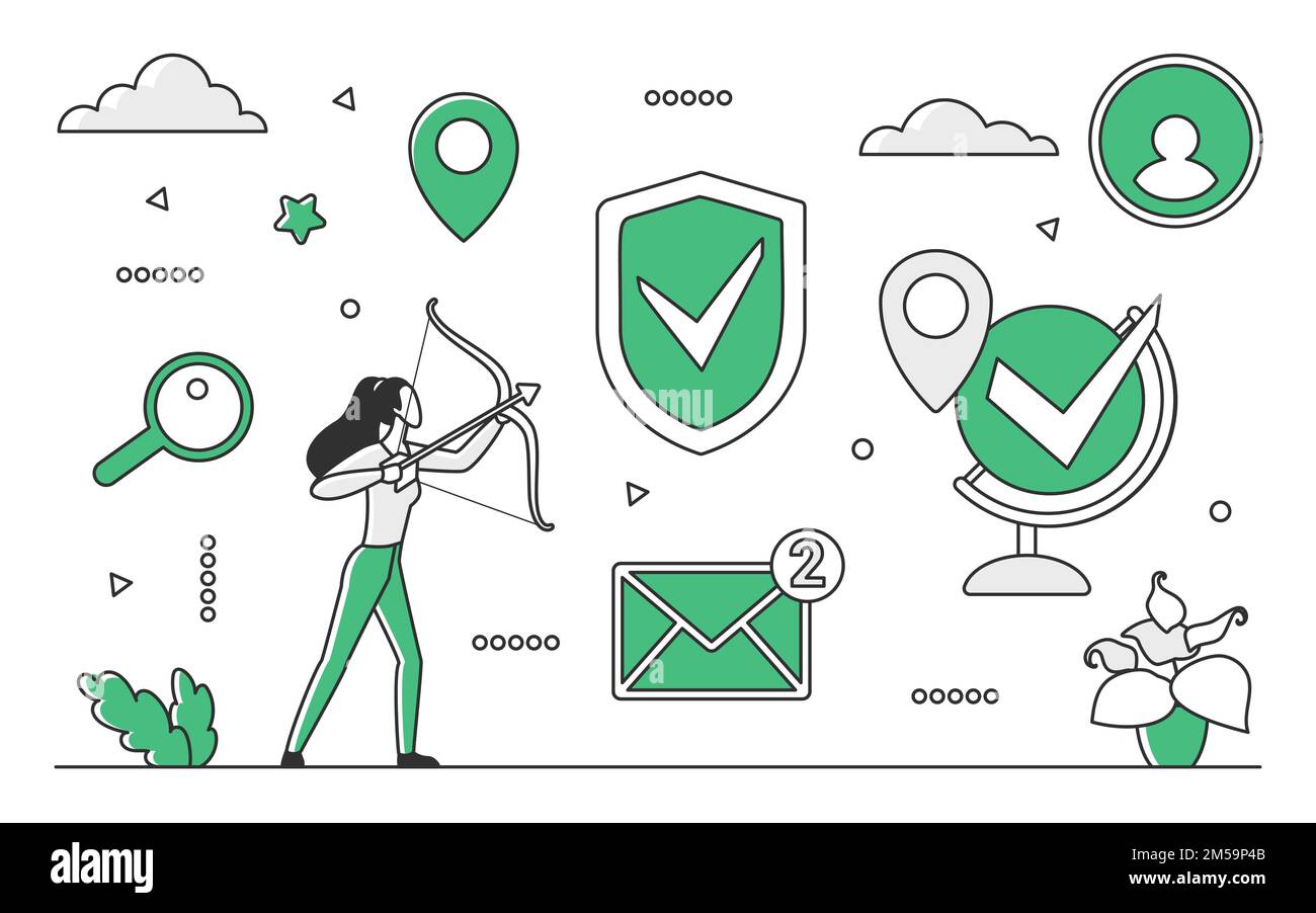 Email communication security. Safety policy, online data protection ...