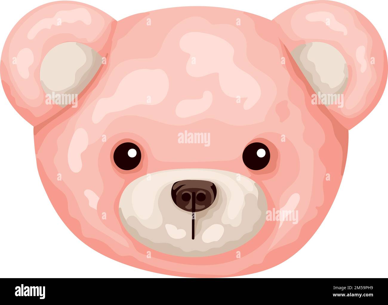 pink teddy face Stock Vector Image & Art - Alamy