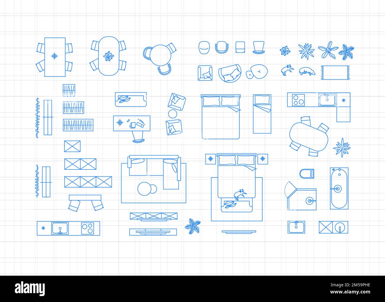 Chair top view icon vector vectors Cut Out Stock Images & Pictures - Alamy