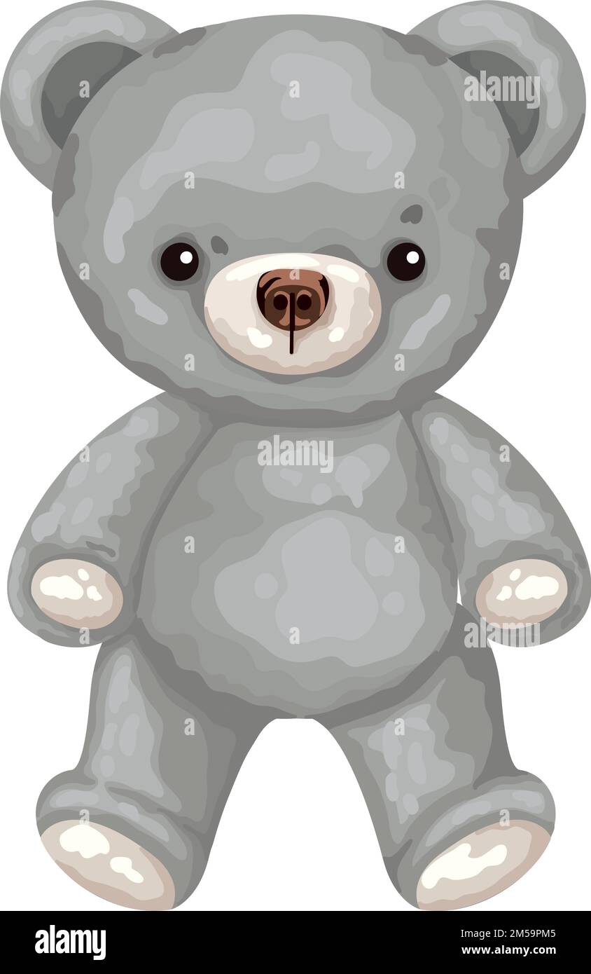 gray teddy design Stock Vector Image & Art - Alamy
