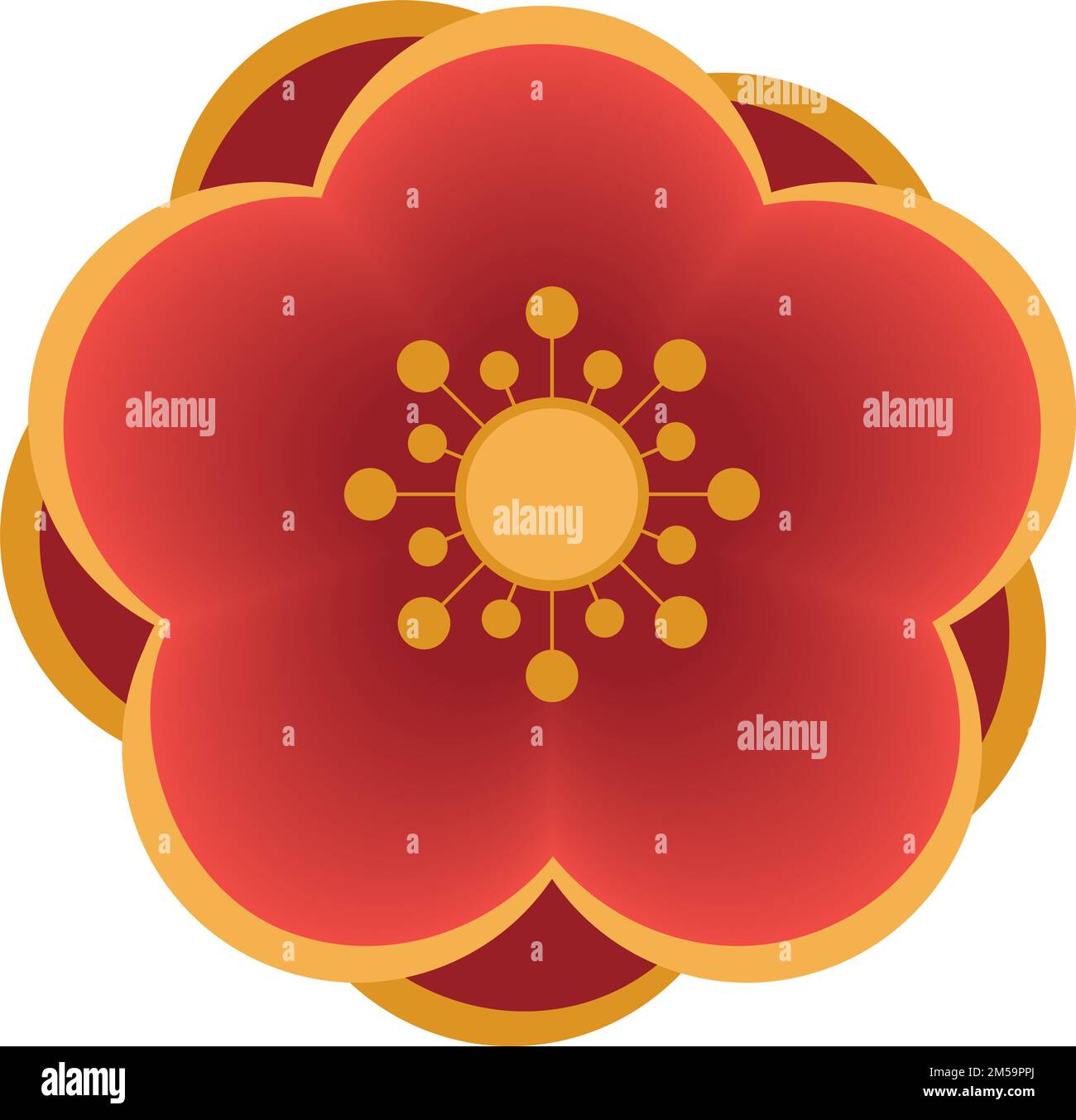 chinese flower design Stock Vector Image & Art - Alamy