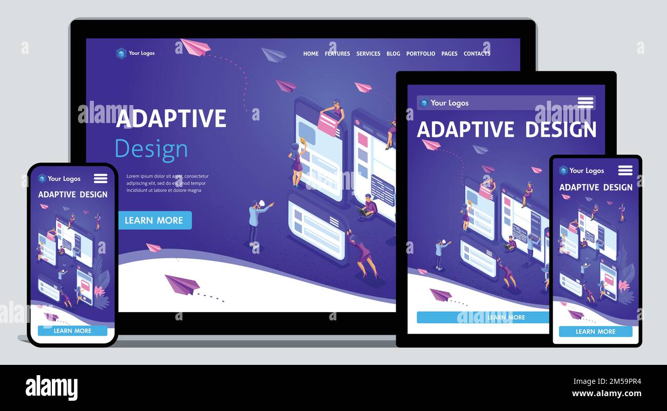 Adaptive interface Stock Vector Images - Alamy
