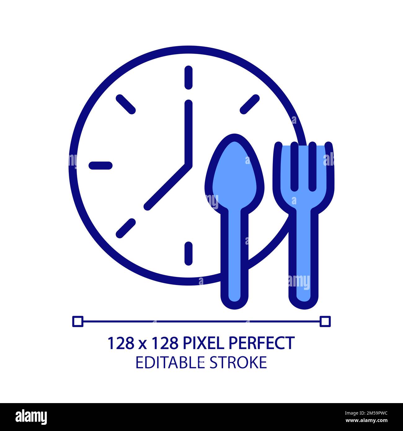 Lunchtime clock Stock Vector Images - Alamy