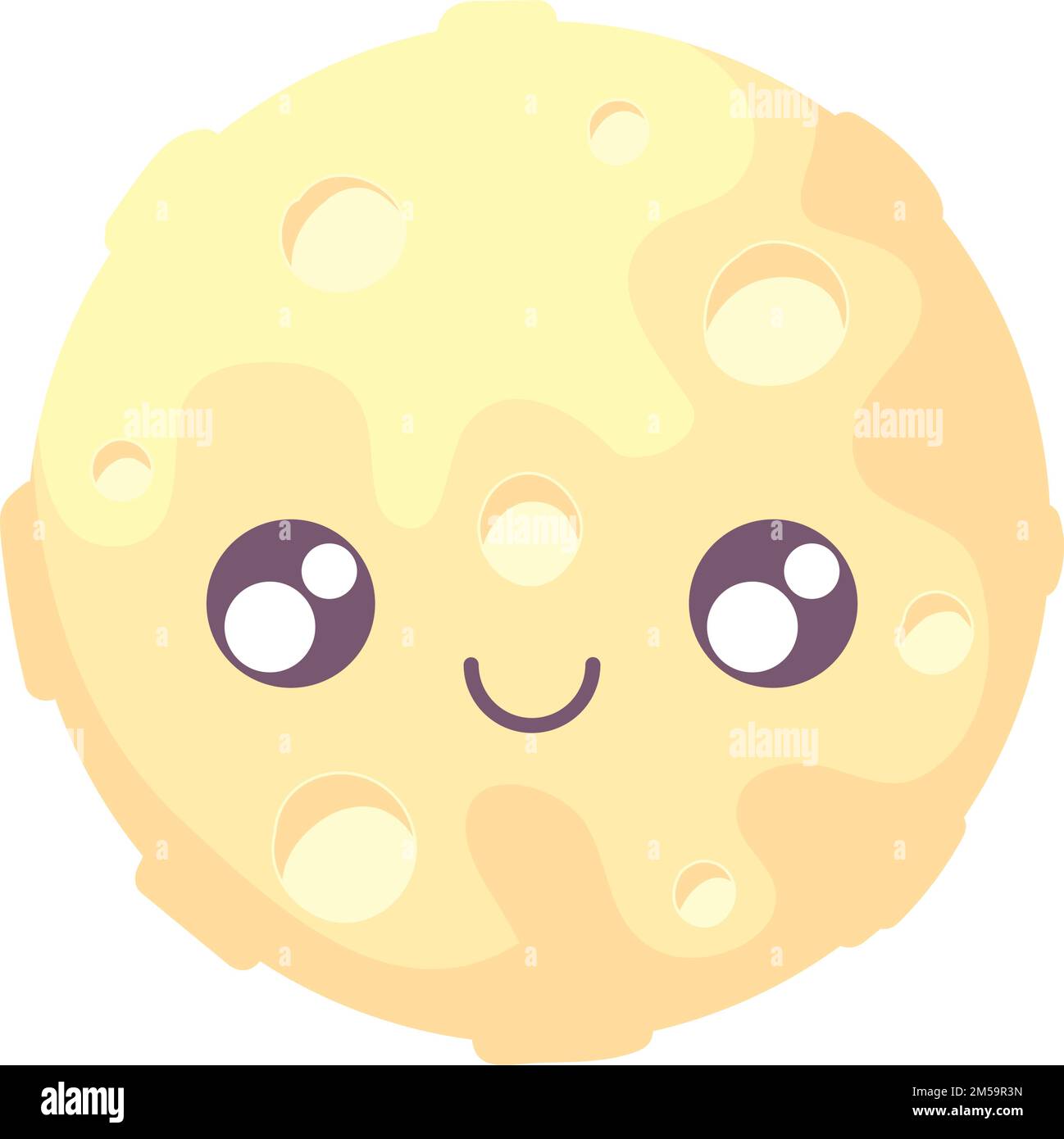 cute moon kawaii Stock Vector Image & Art - Alamy