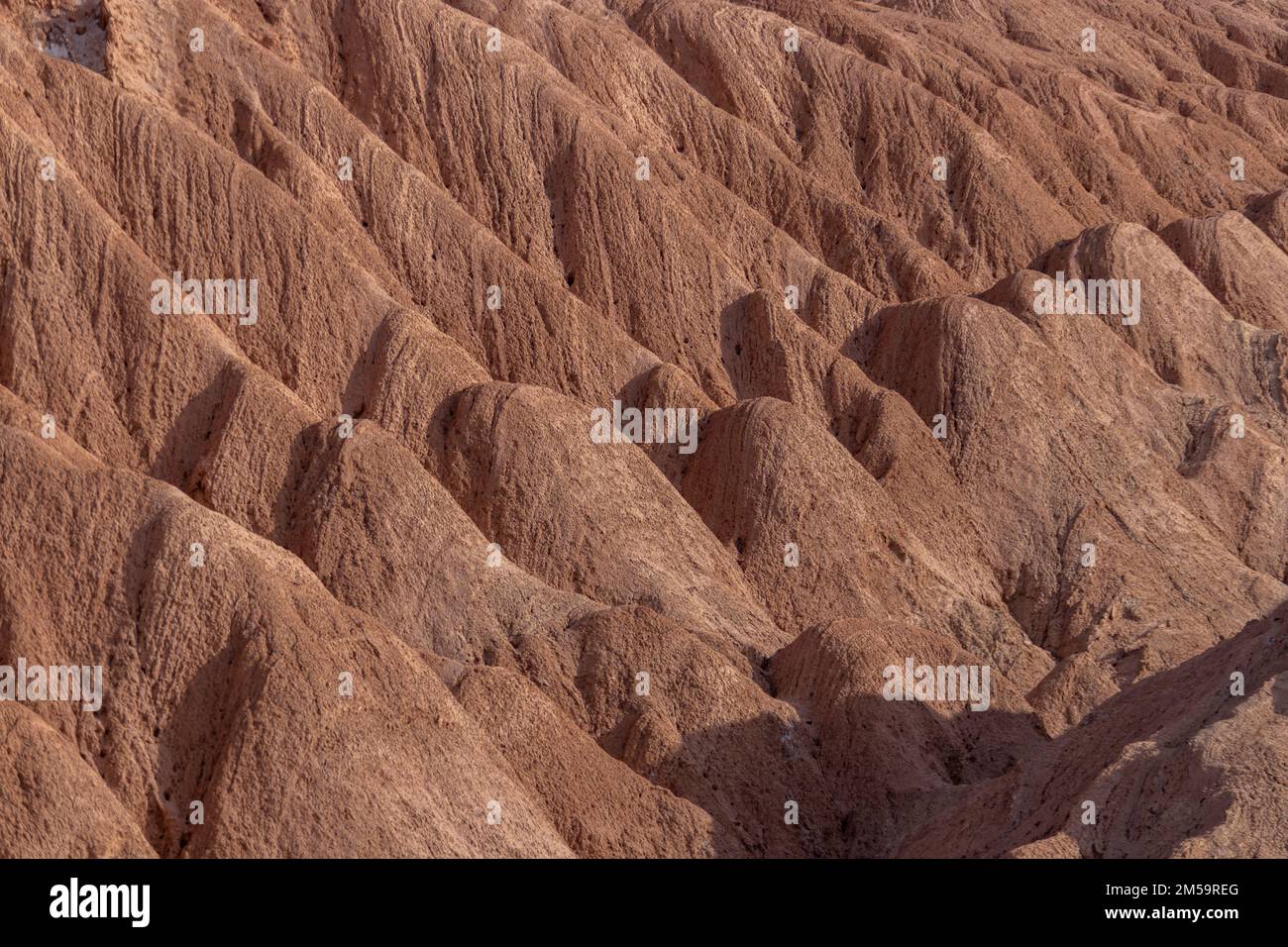 Valleys made of salt in the driest desert of the world, Atacama in ...