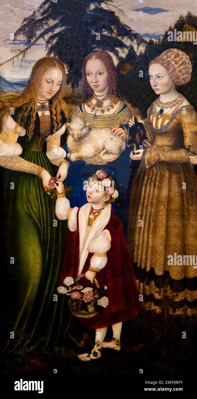 Altar of Saint Catherine, Lucas Cranach the Elder, 1506, Gemaldegalerie ...