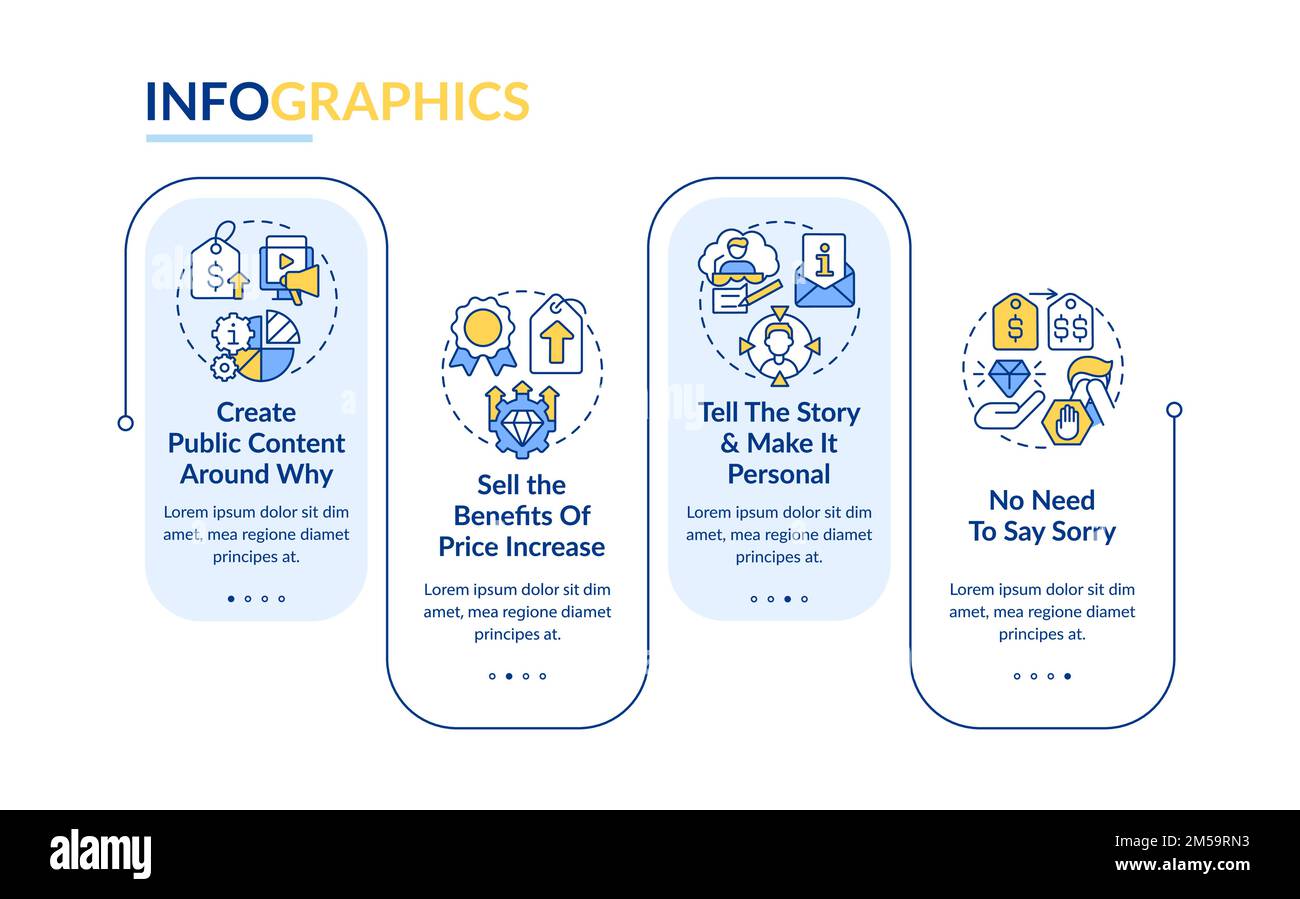 Raise prices without losing customers blue rectangle infographic ...
