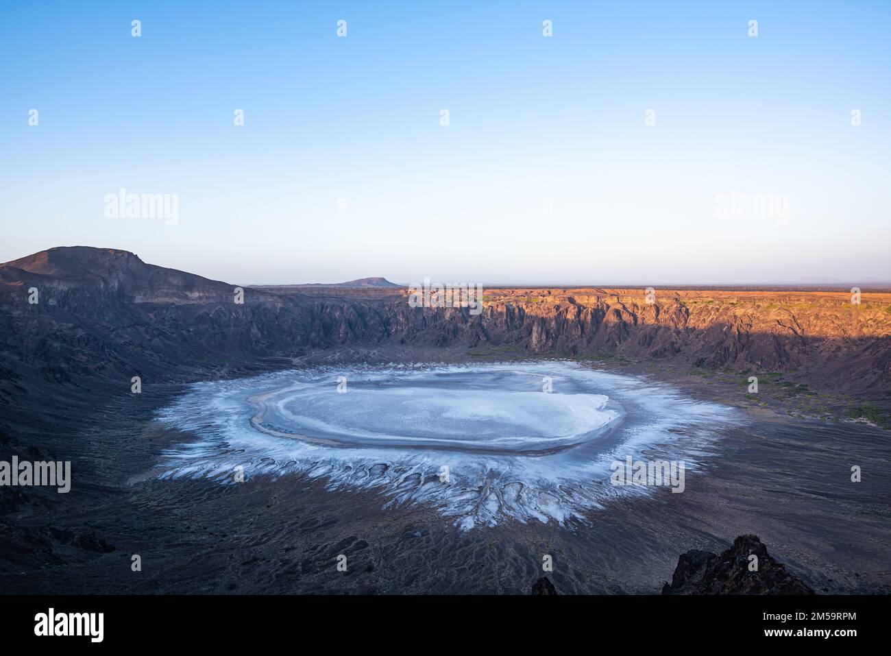 Al Wa'ba crater of an extinct volcano in Saudi Arabia Stock Photo - Alamy