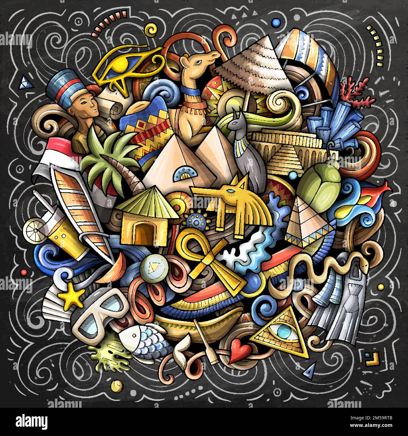 Egypt cartoon doodle funny illustration Stock Vector Image & Art - Alamy