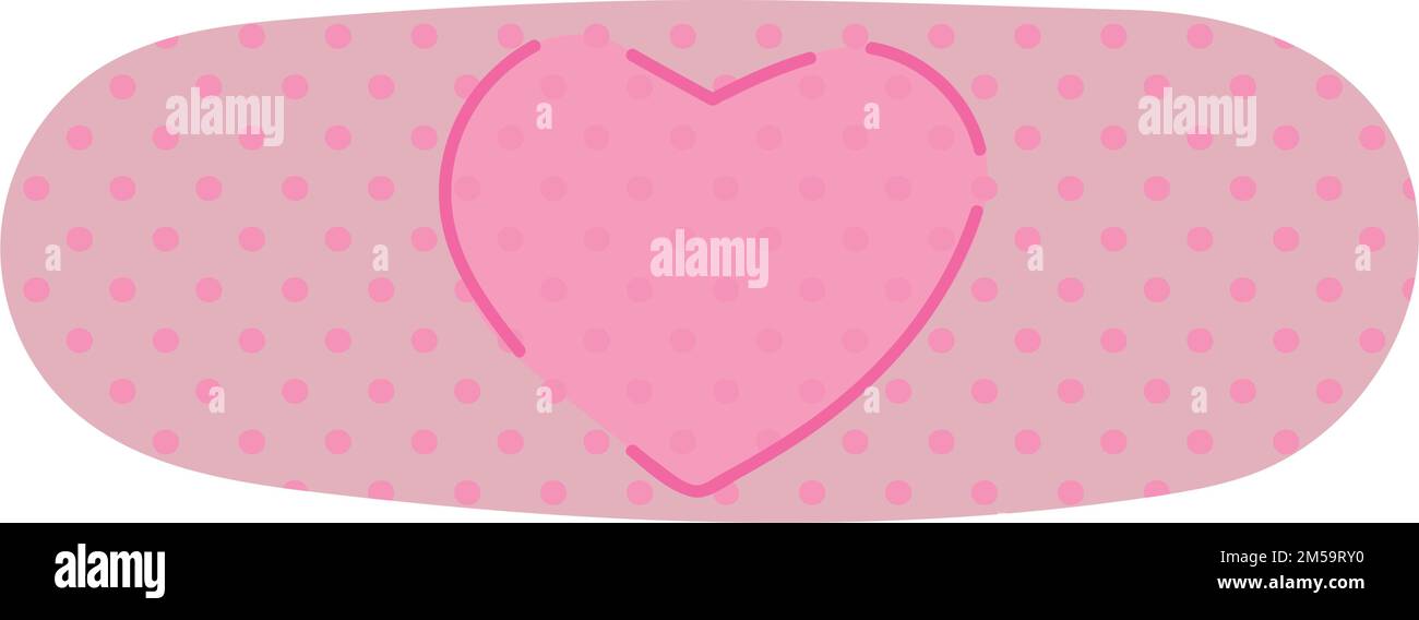 Pink band aid Stock Vector Images - Alamy