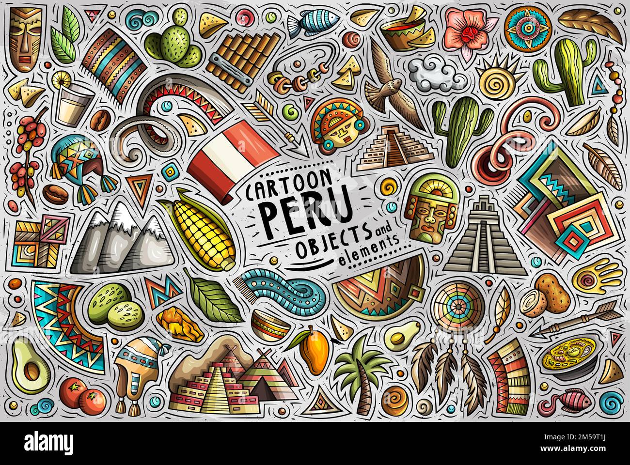 Authentic machu picchu Stock Vector Images - Alamy