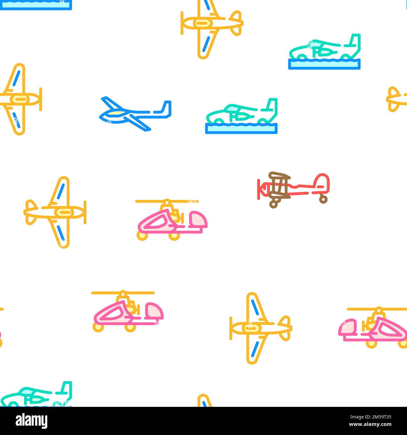 Aircraft landing pattern Stock Vector Images - Alamy