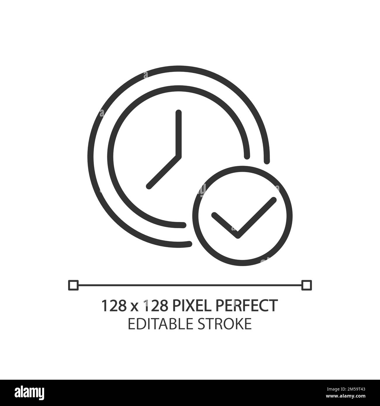 Checkmark clock hi-res stock photography and images - Alamy