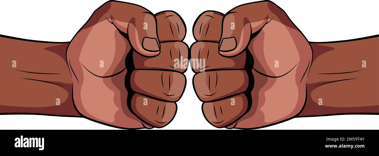 Two fists fight Stock Vector Images - Alamy