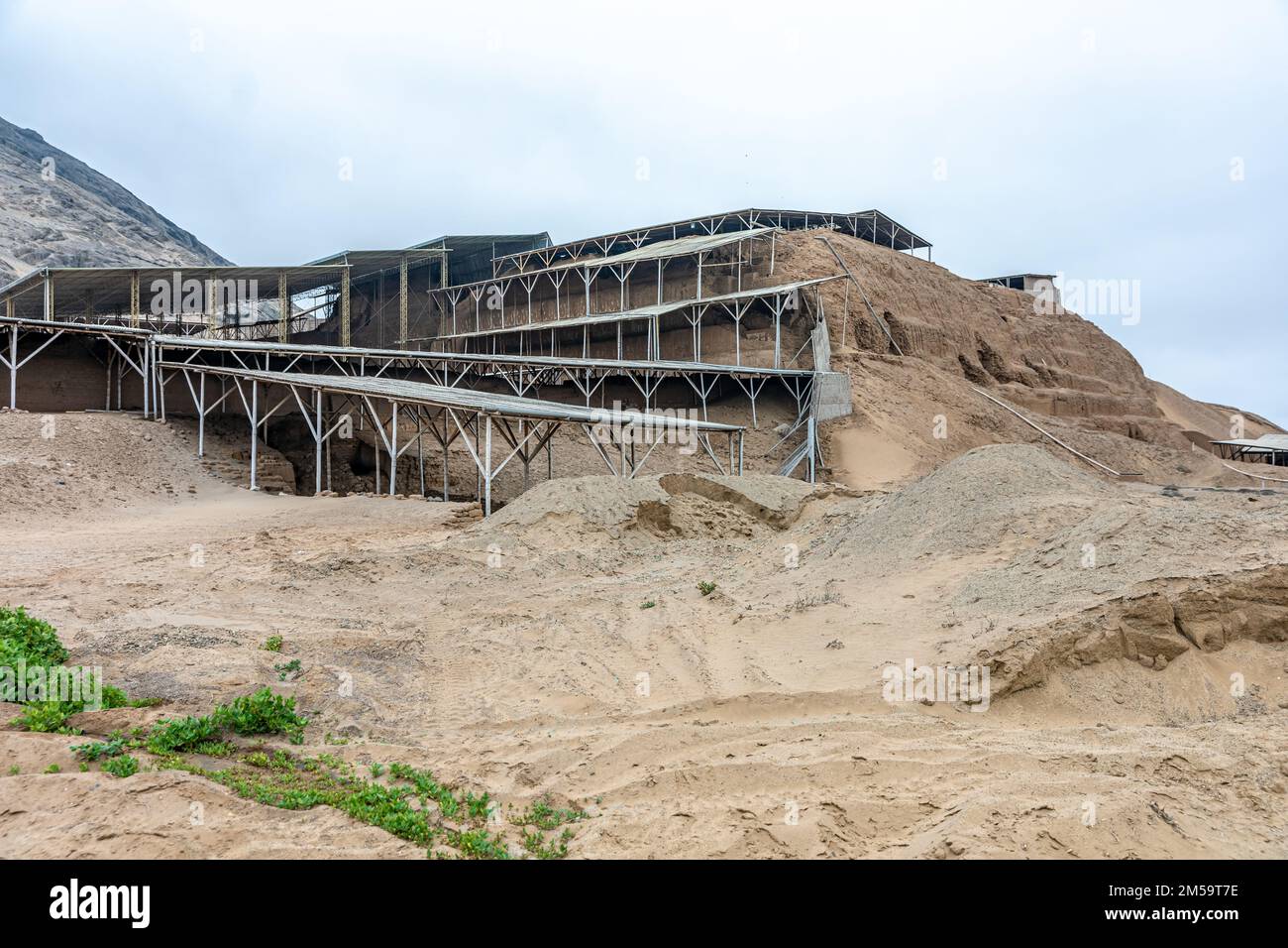 Huaca de la Luna archaeological site in Peru near Trujillo Stock Photo ...