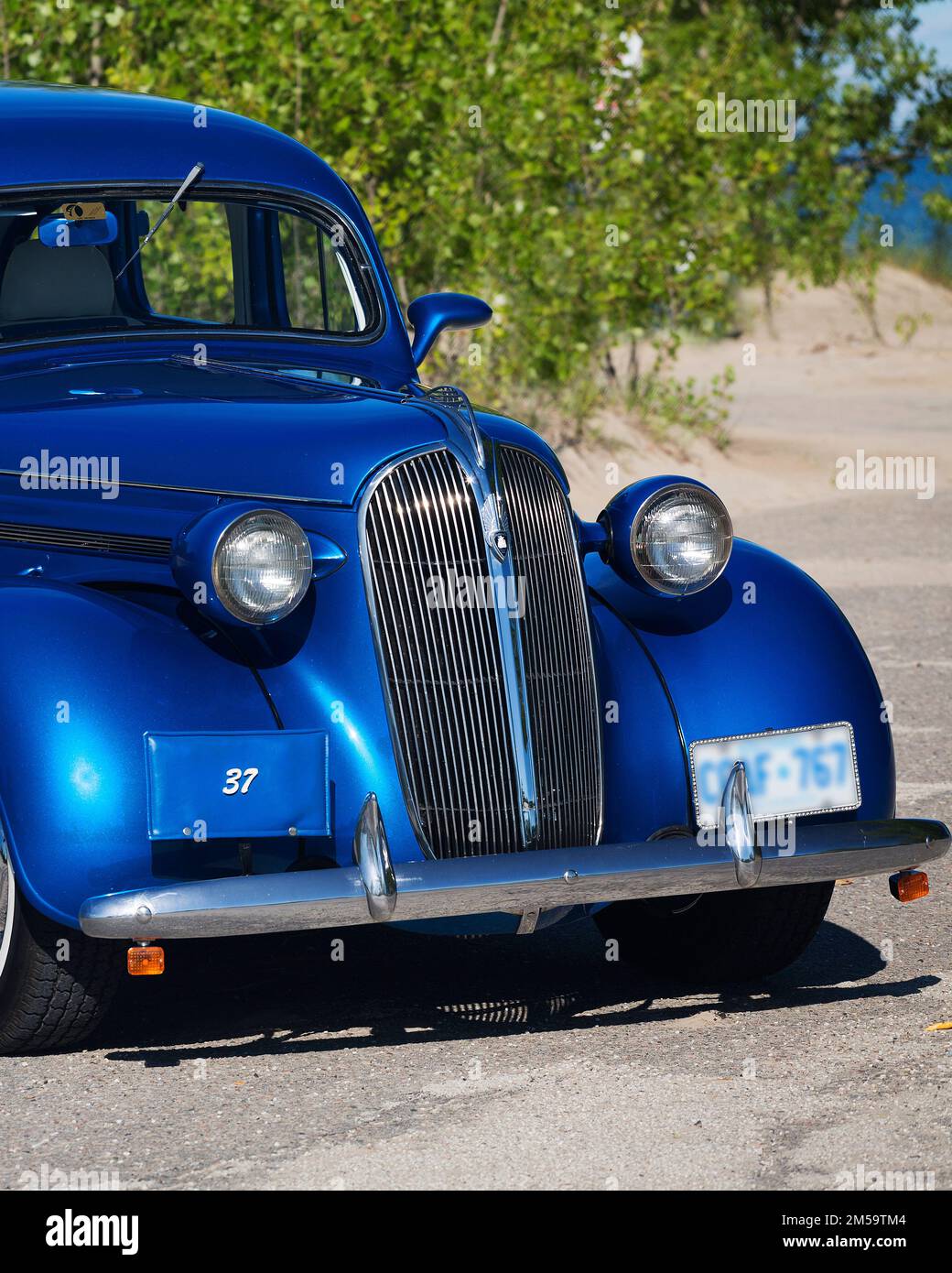 1937 Plymouth P4 Hot Rod on pavement Stock Photo - Alamy