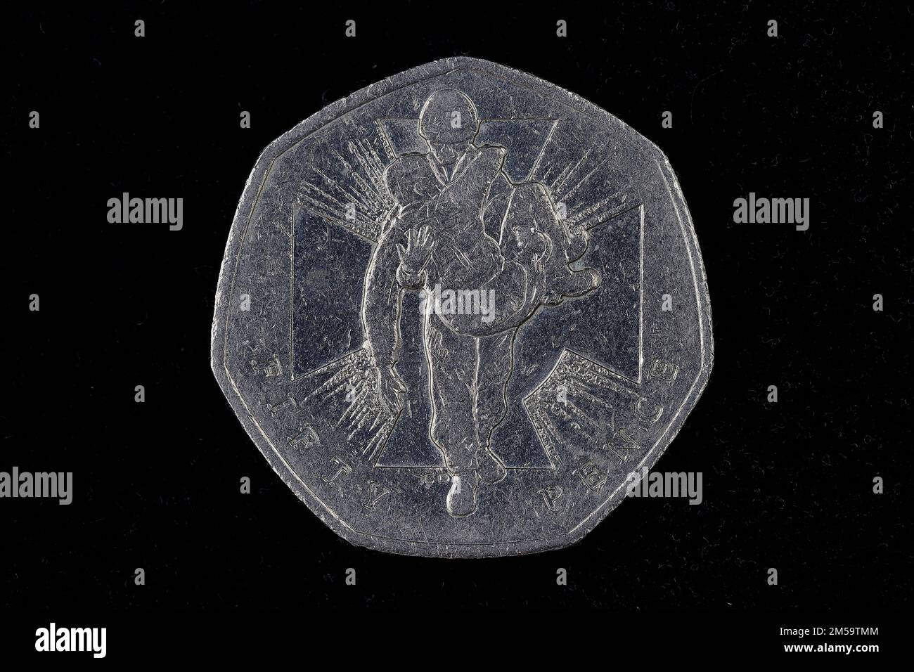 Queen Elizabeth II 50p: Victoria Cross Heroic Acts Stock Photo - Alamy
