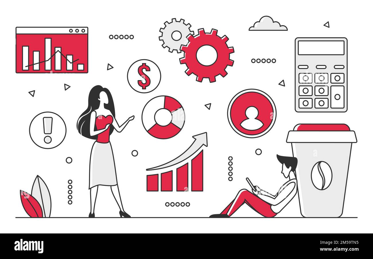 Finance accounting department. Budget management, money reporting ...