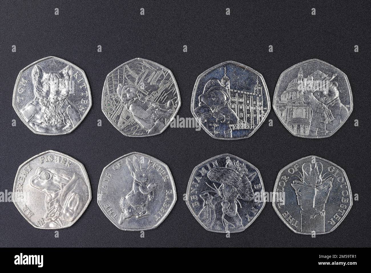 Collective 50p coins hi-res stock photography and images - Alamy