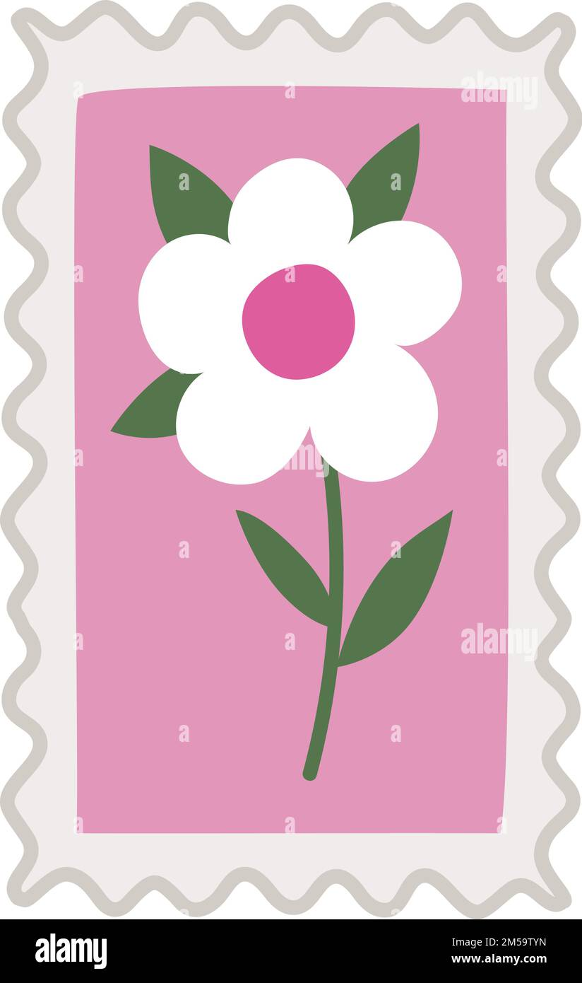 flower stamp design Stock Vector Image & Art - Alamy